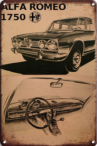 Alfa Romeo Metal Parking Sign – Alfa Styling