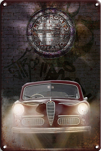 Alfa Romeo Metal Parking Sign – Alfa Styling