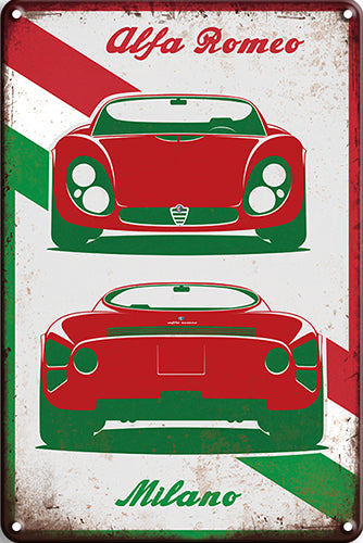 Alfa Romeo Metal Parking Sign – Alfa Styling