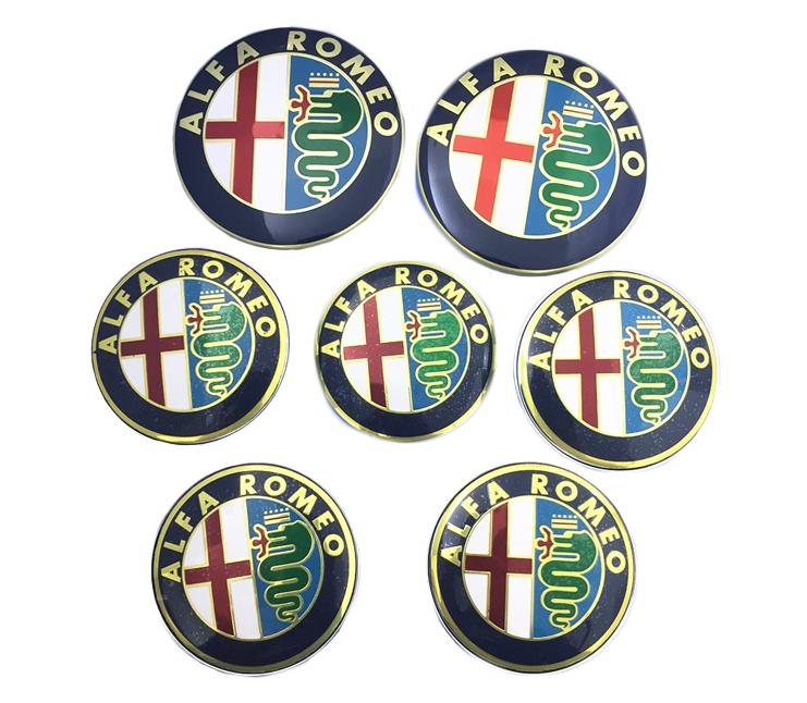 7x Alfa Romeo Logo Sticker/Emblem/Wheel caps – Alfa Styling